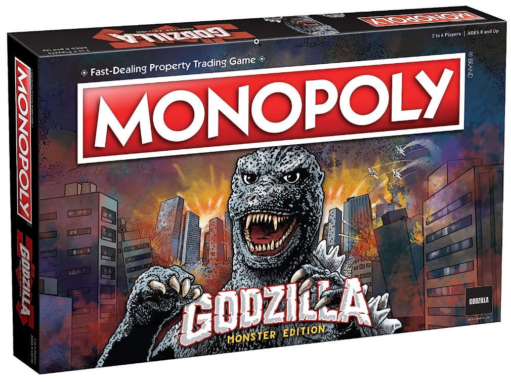 Board Game - Monopoly - Godzilla | Full Circle Toy and Games